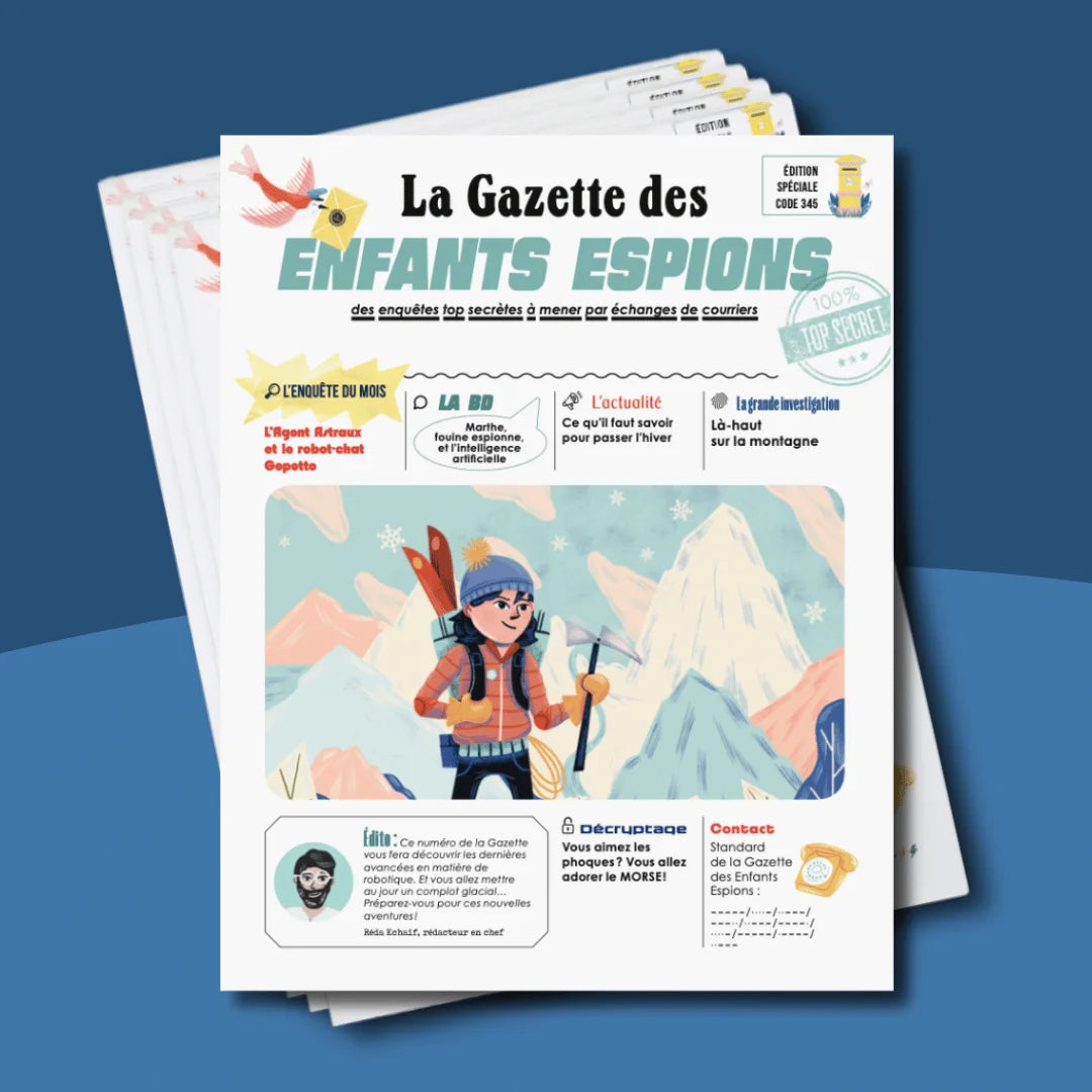 Abonnement 7-12 ans | La Gazette des Enfants Espions – Éditions En Cavale
